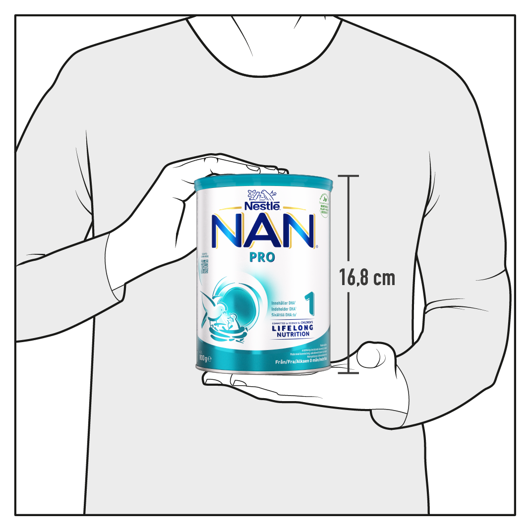 Nestlé NAN PRO 1 modersmjölksersättning 800g burk pulver