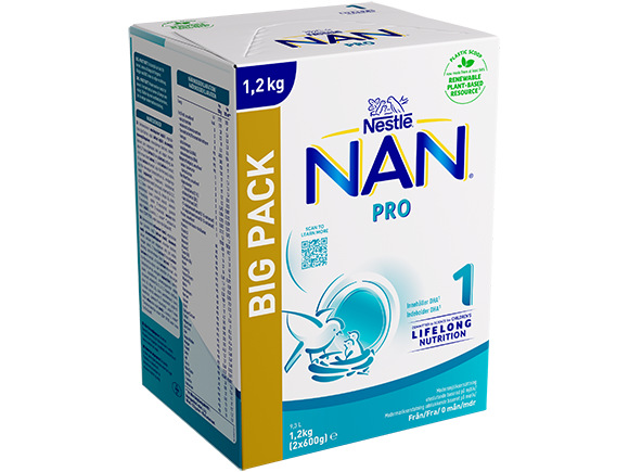 Nestlé NAN PRO 1 modersmjölksersättning 12kg burk pulver